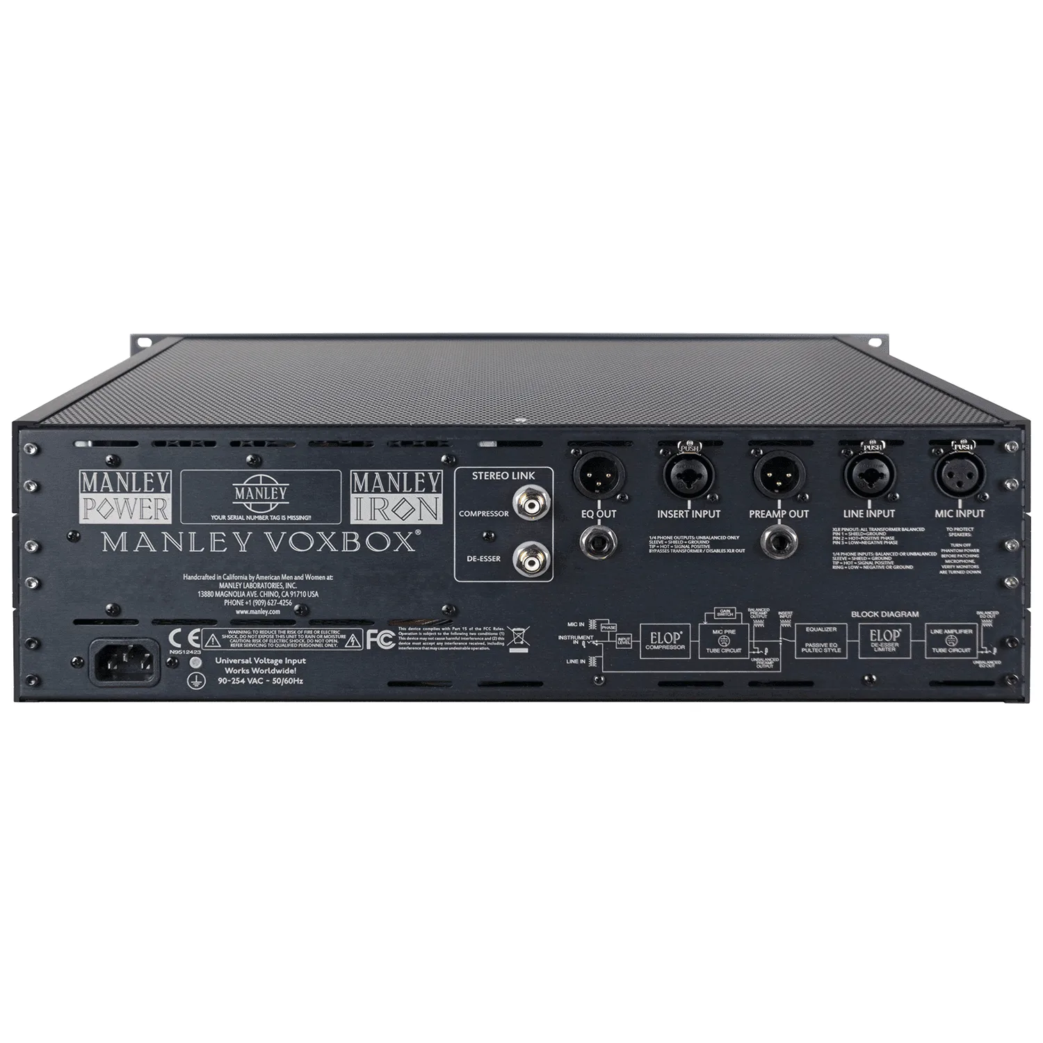 Manley VOXBOX Tube Channel Strip Chính Hãng - BKIN.VN